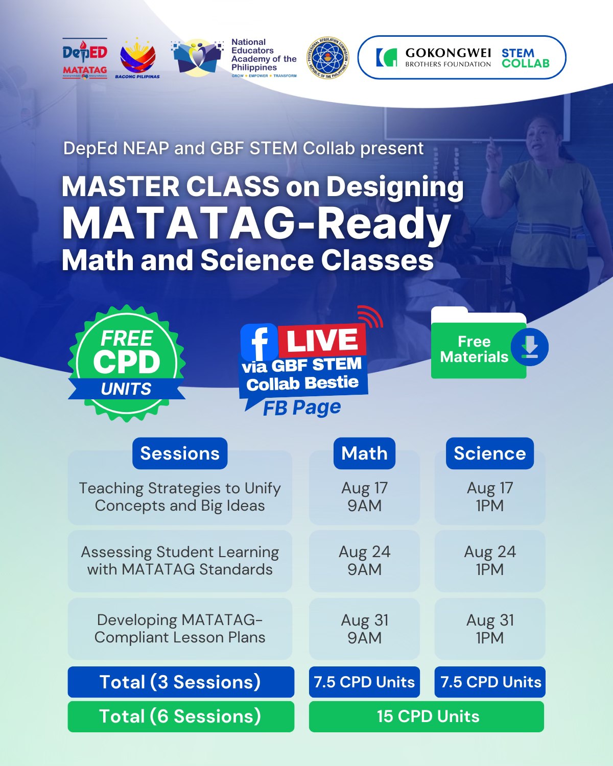Master Class on Designing MATATAG-Ready Math & Science Classes ...